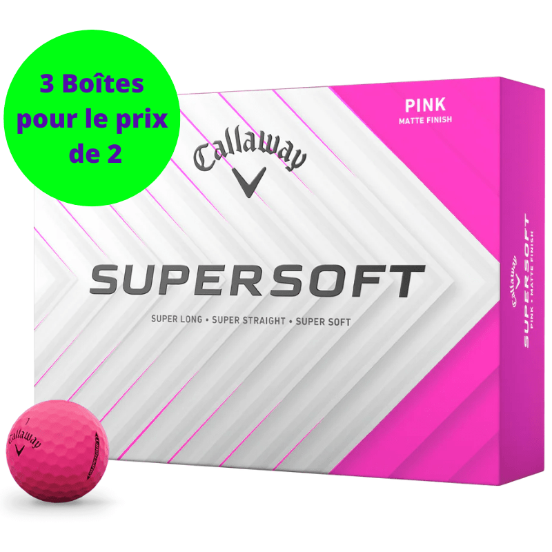 Balles de golf Callaway - Supersoft x12 Rose