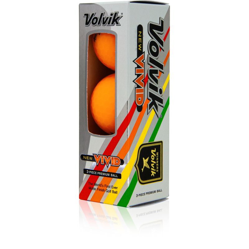 Volvik Vivid Matte 12 Balles de Golf Orange – Horslimits - balles de golf